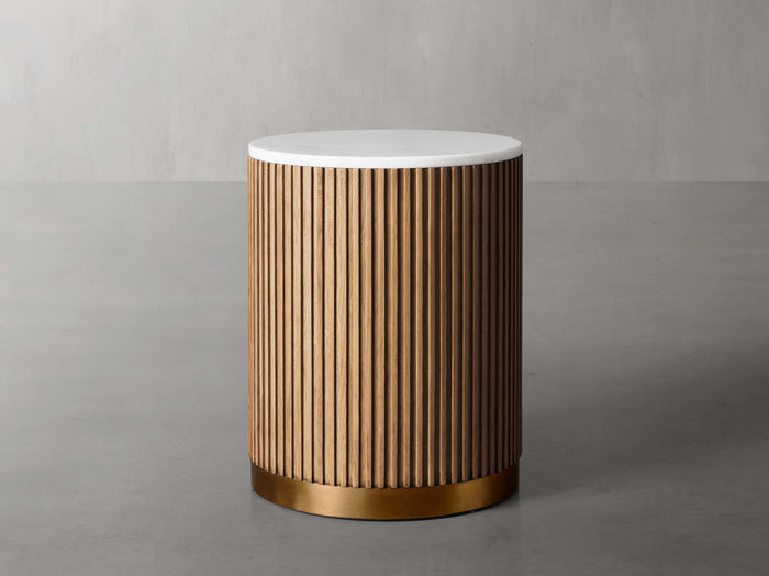 Finnley End Carrara Bluestone Table – VANCEI SPACE